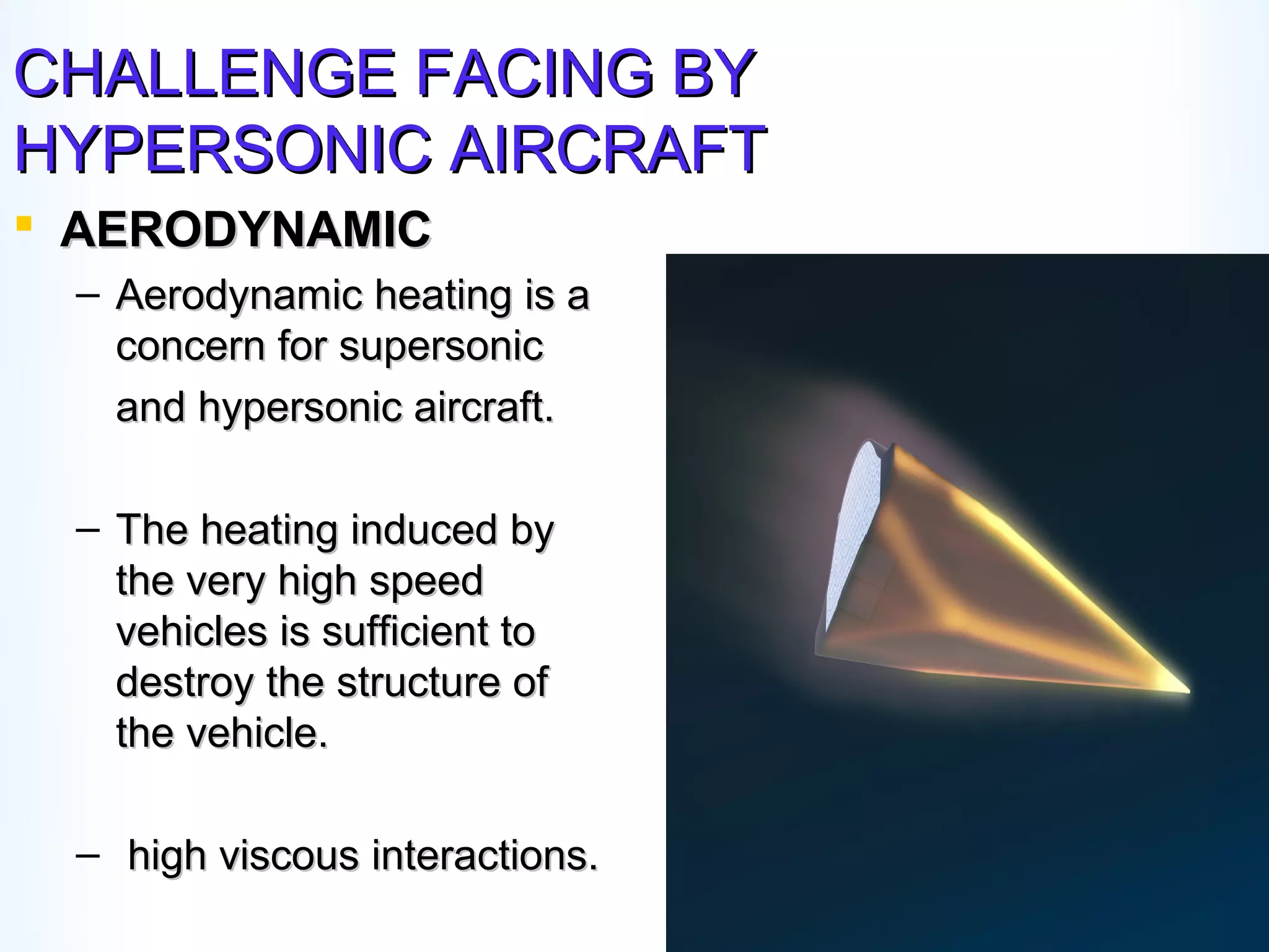 Hypersonic aircraft ppt | PPT