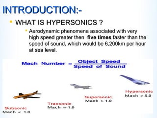Hypersonic aircraft ppt | PPT