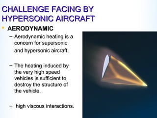 Hypersonic aircraft ppt | PPT