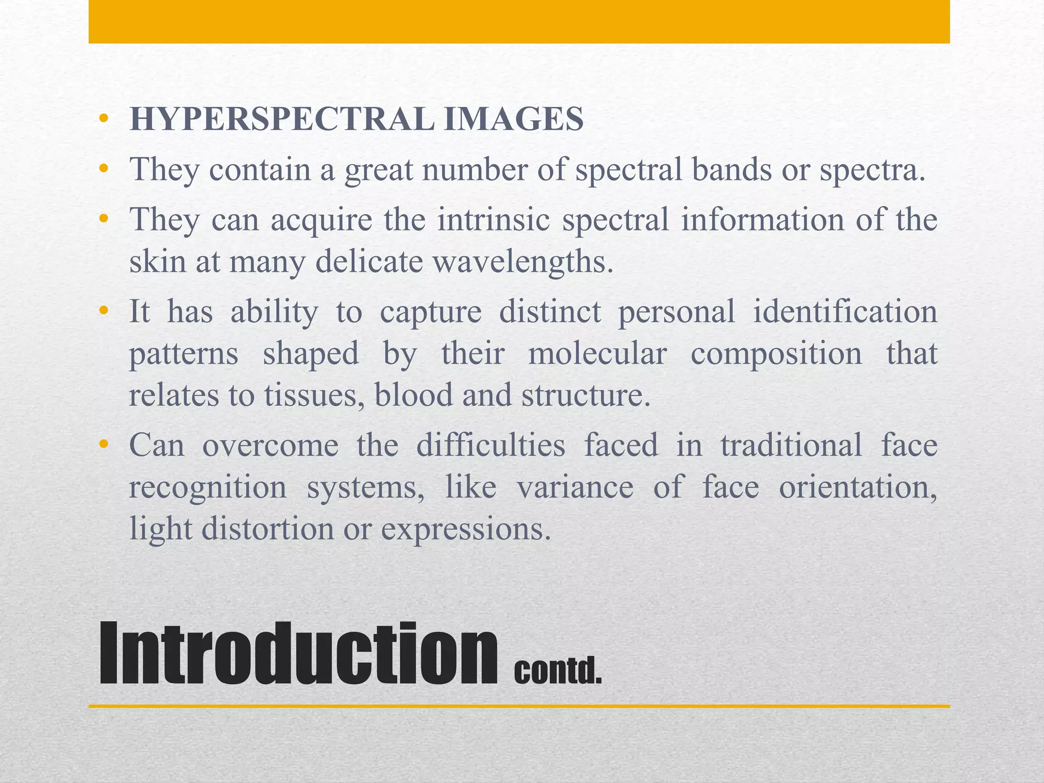 Hyperspectral face recognition by texture feature extraction using hybrid wavelets type i %2c ...