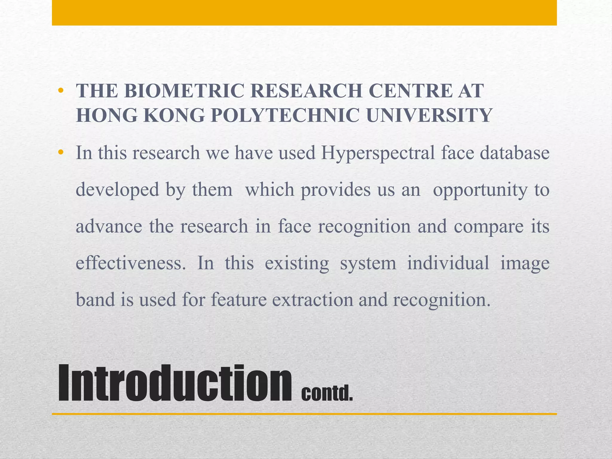 Hyperspectral face recognition by texture feature extraction using ...