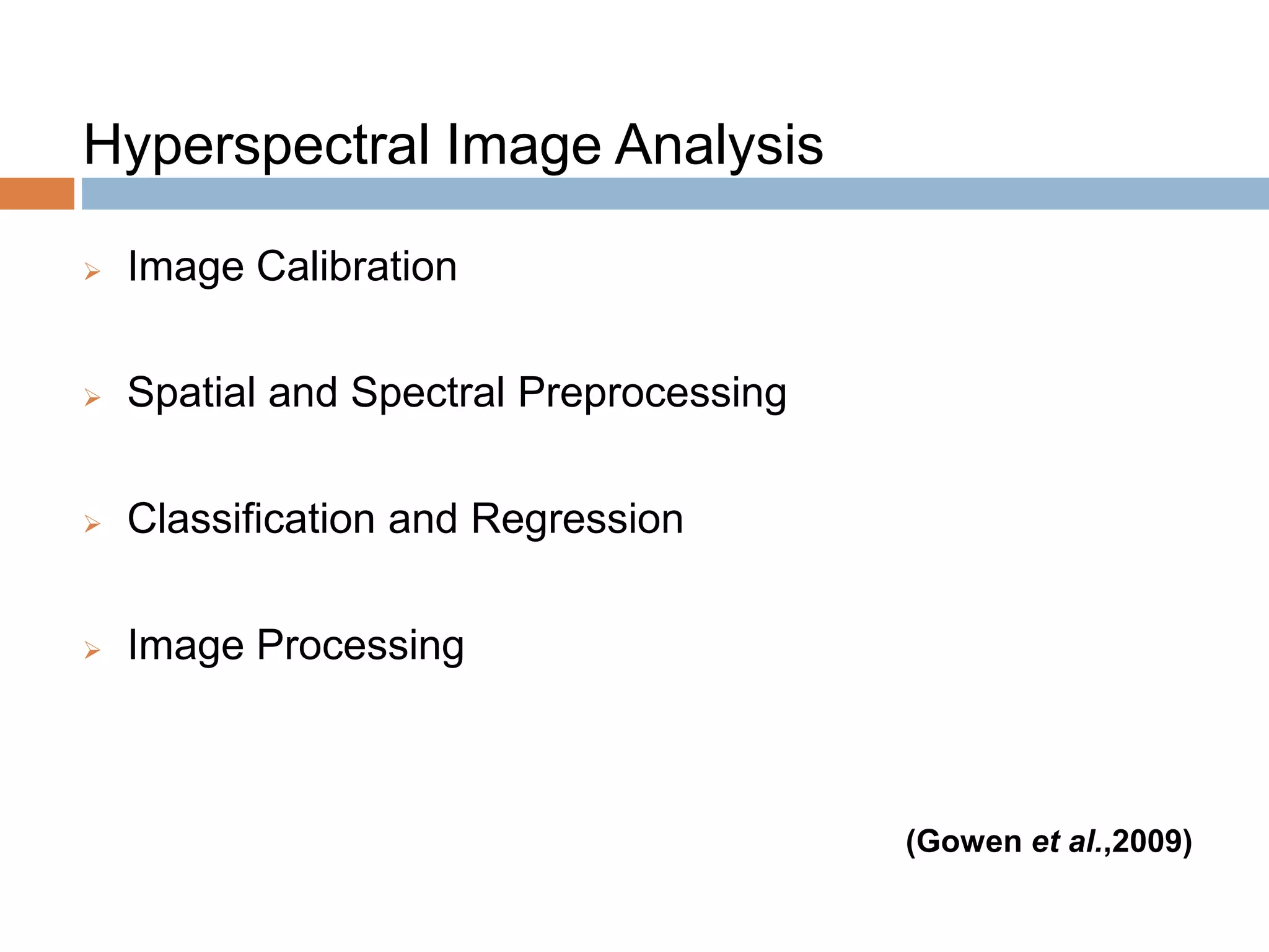 Hyperspectral imaging in dairy and food industry | PPTX