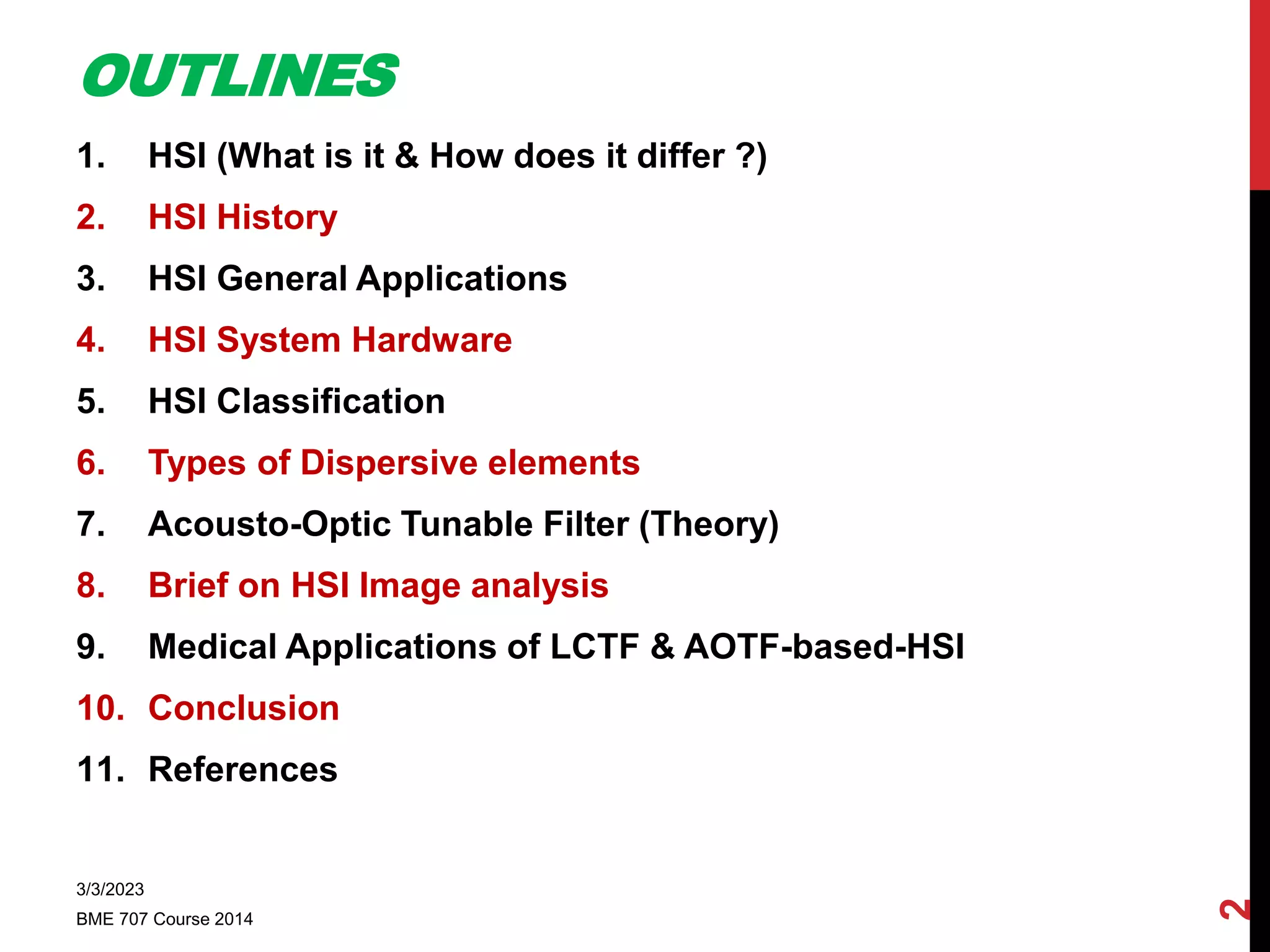 Hyperspectral Imaging | PPTX