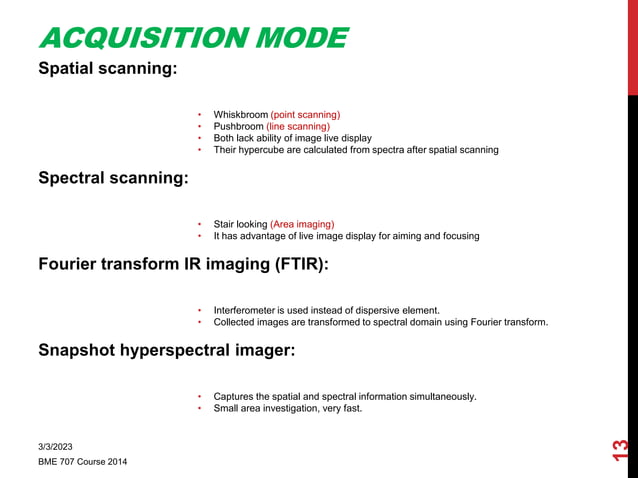 Hyperspectral Imaging | PPTX
