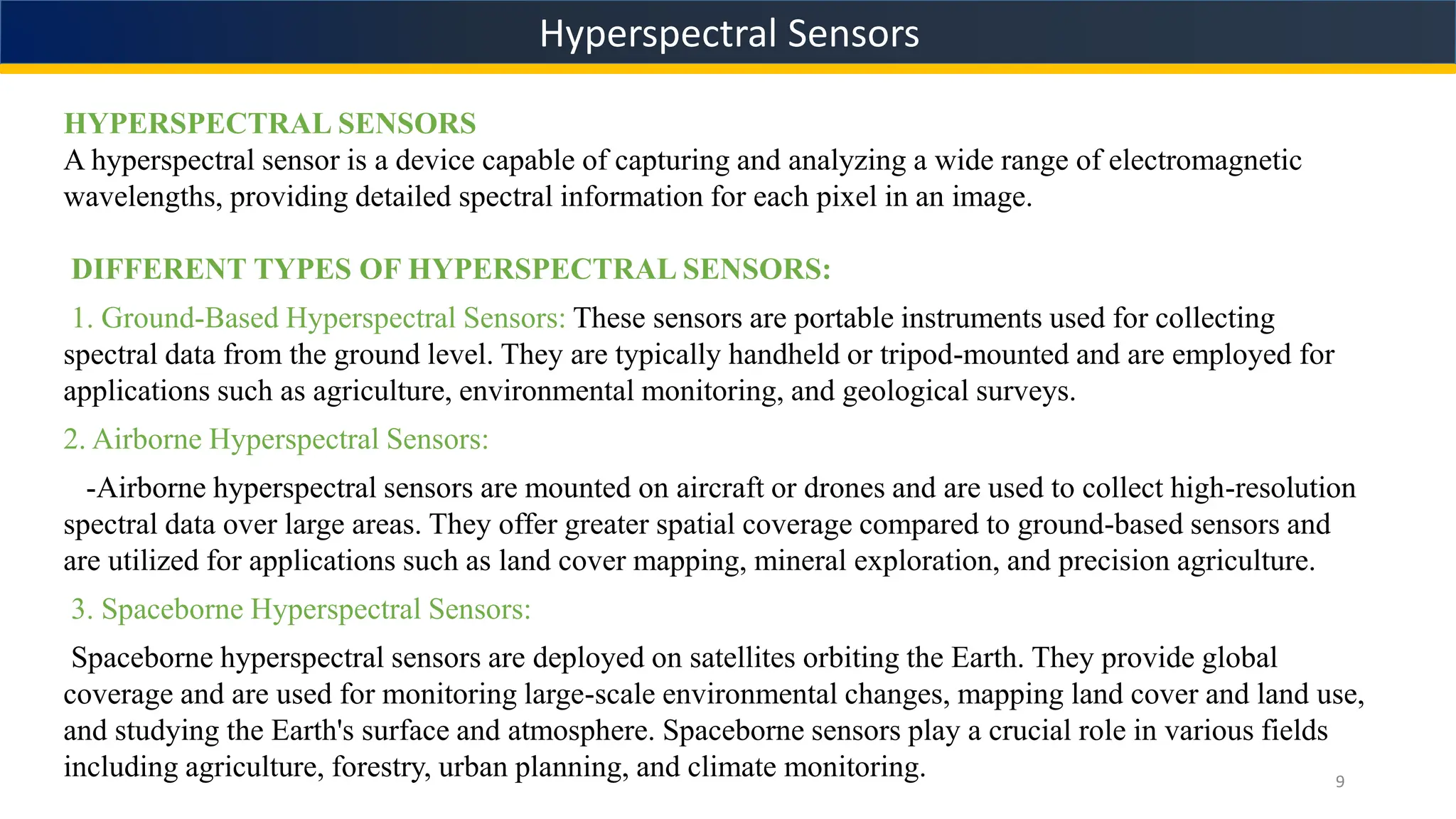 Hyperspectral & Remote Sensing on Remote Sensing and GIS.pptx
