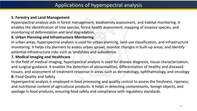 Hyperspectral And Remote Sensing On Remote Sensing And Gis Pptx