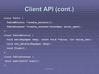 Hypertable Nosql | PPT