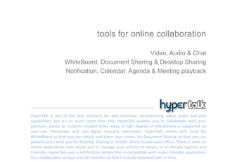 HyperTalk.Net | Web Conferencing | Computer Software and Applications