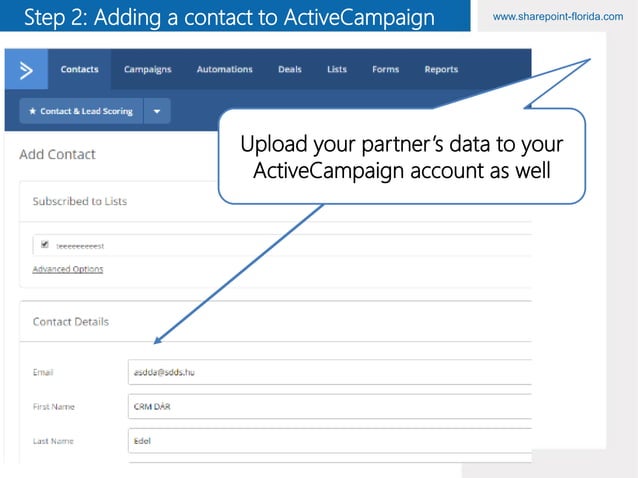 HyperTeam CRM ActiveCampaign integration | PPT