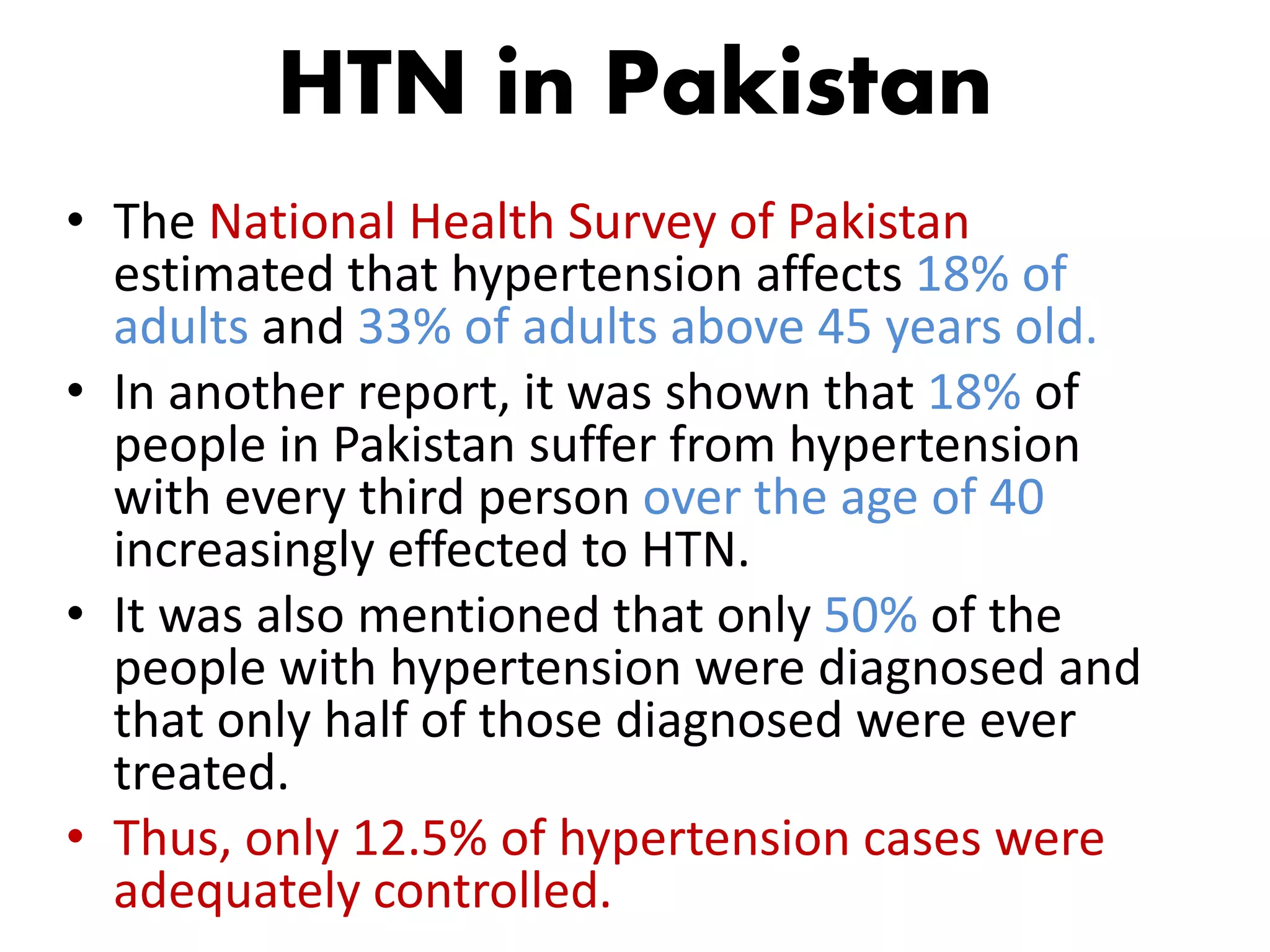 Hypertension, its causes, types and management | PPTX