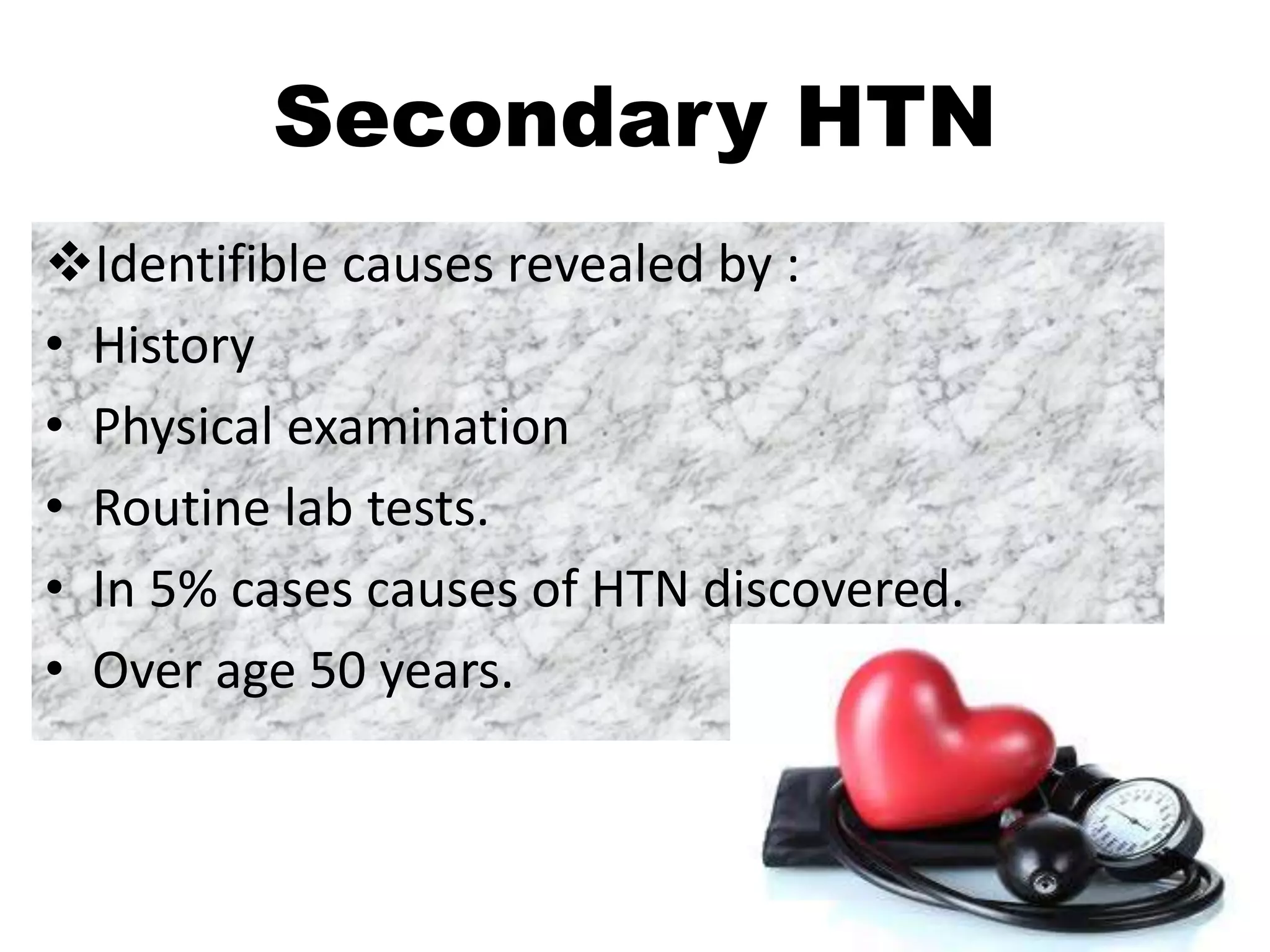 Hypertension, its causes, types and management | PPTX