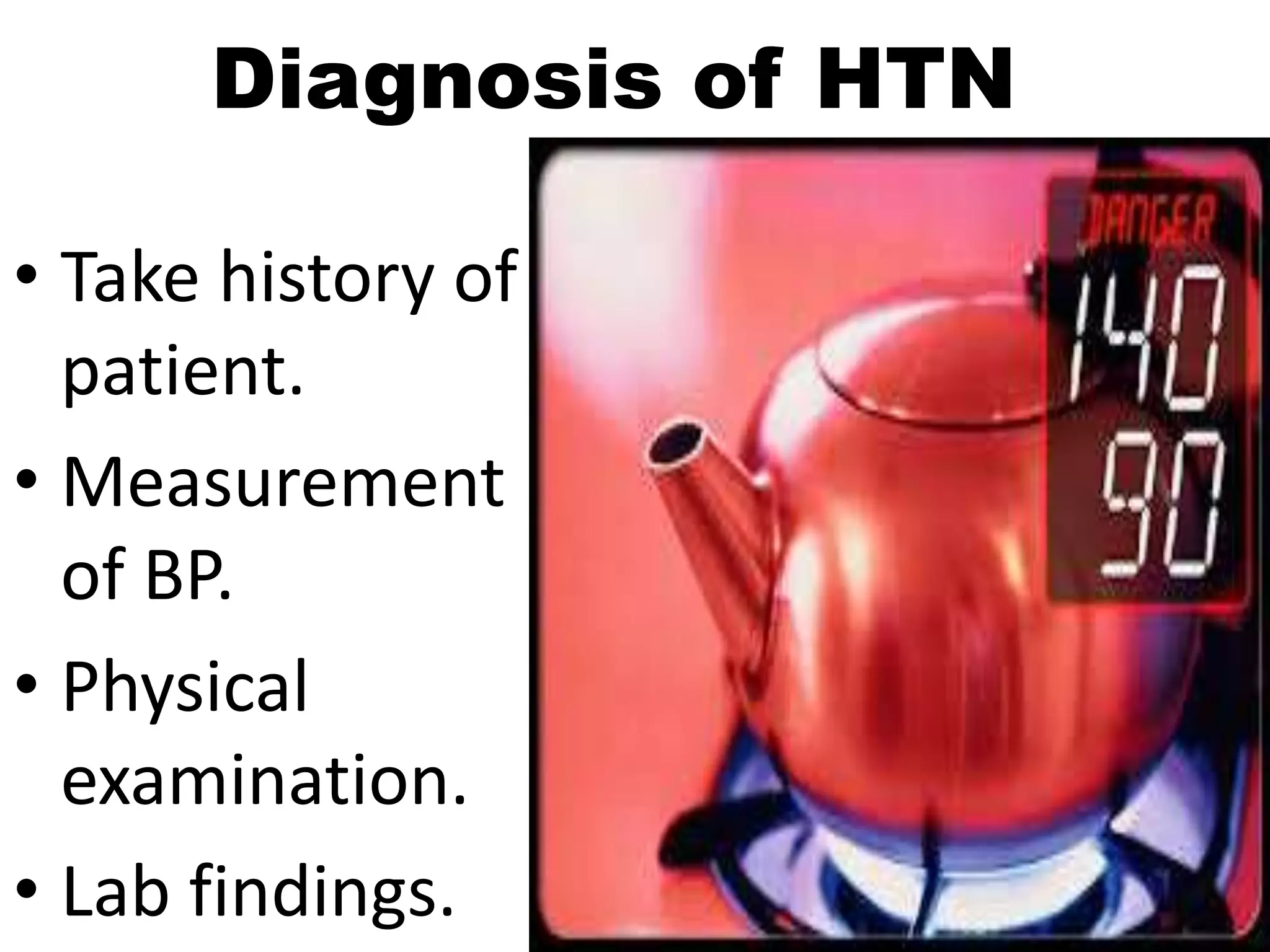 Hypertension, its causes, types and management | PPTX