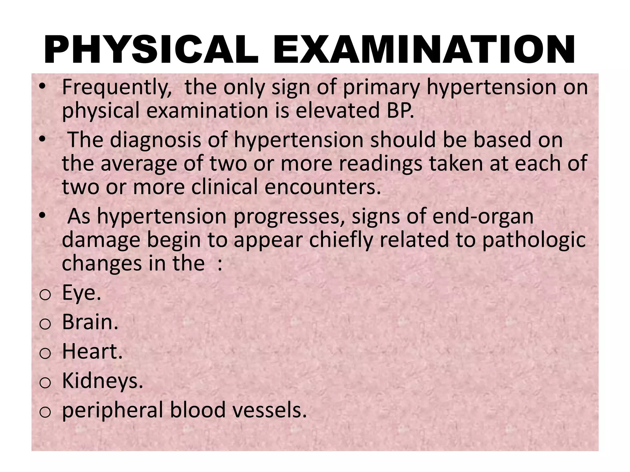 Hypertension, its causes, types and management | PPTX