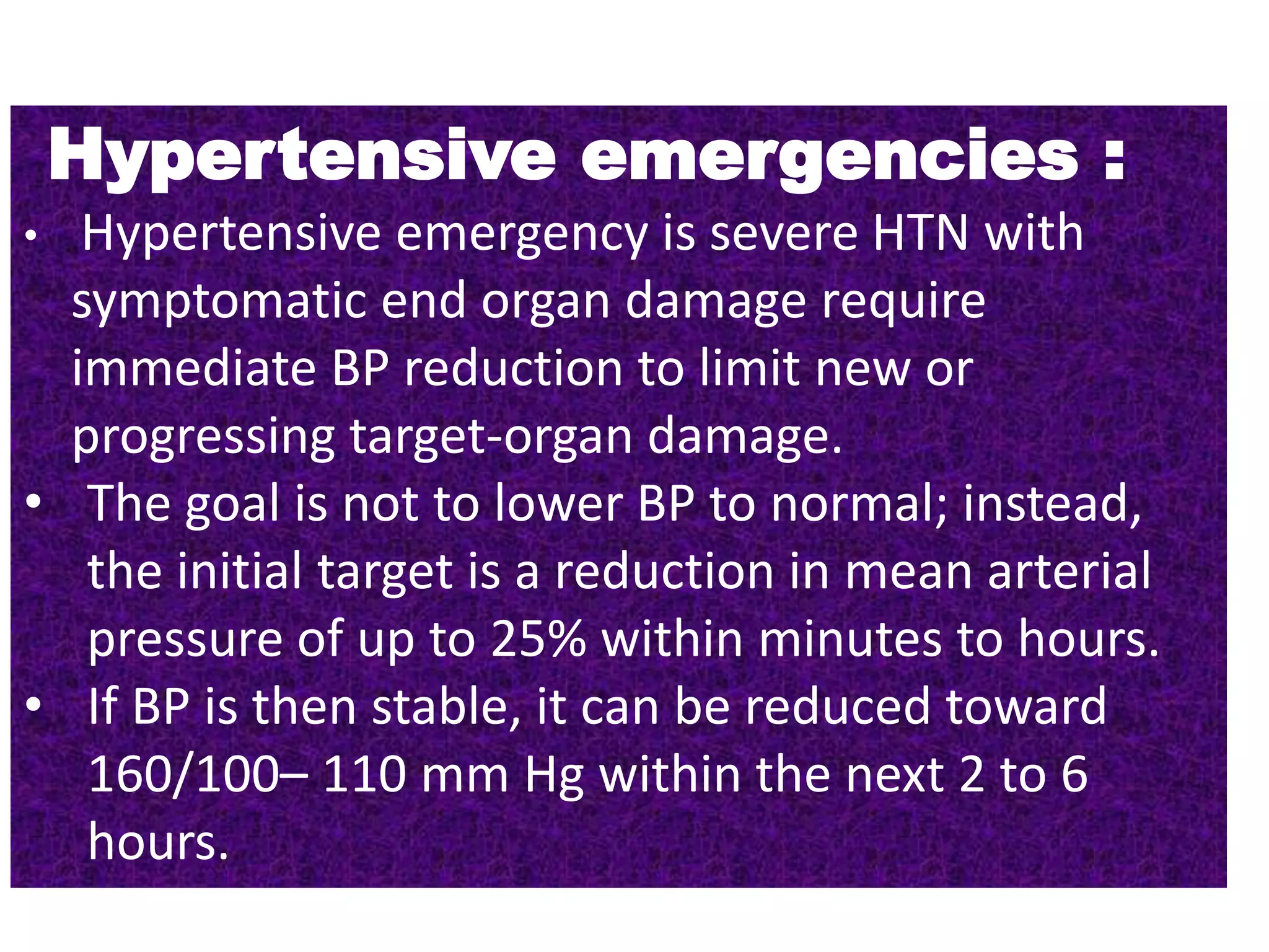 Hypertension, its causes, types and management | PPTX