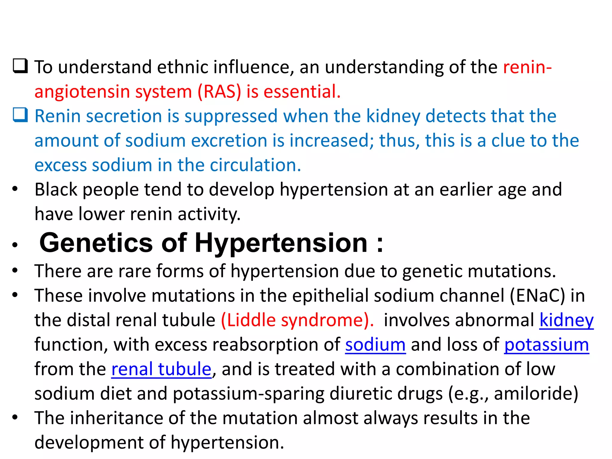 Hypertension, its causes, types and management | PPTX