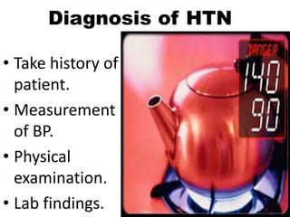 Hypertension, its causes, types and management | PPTX