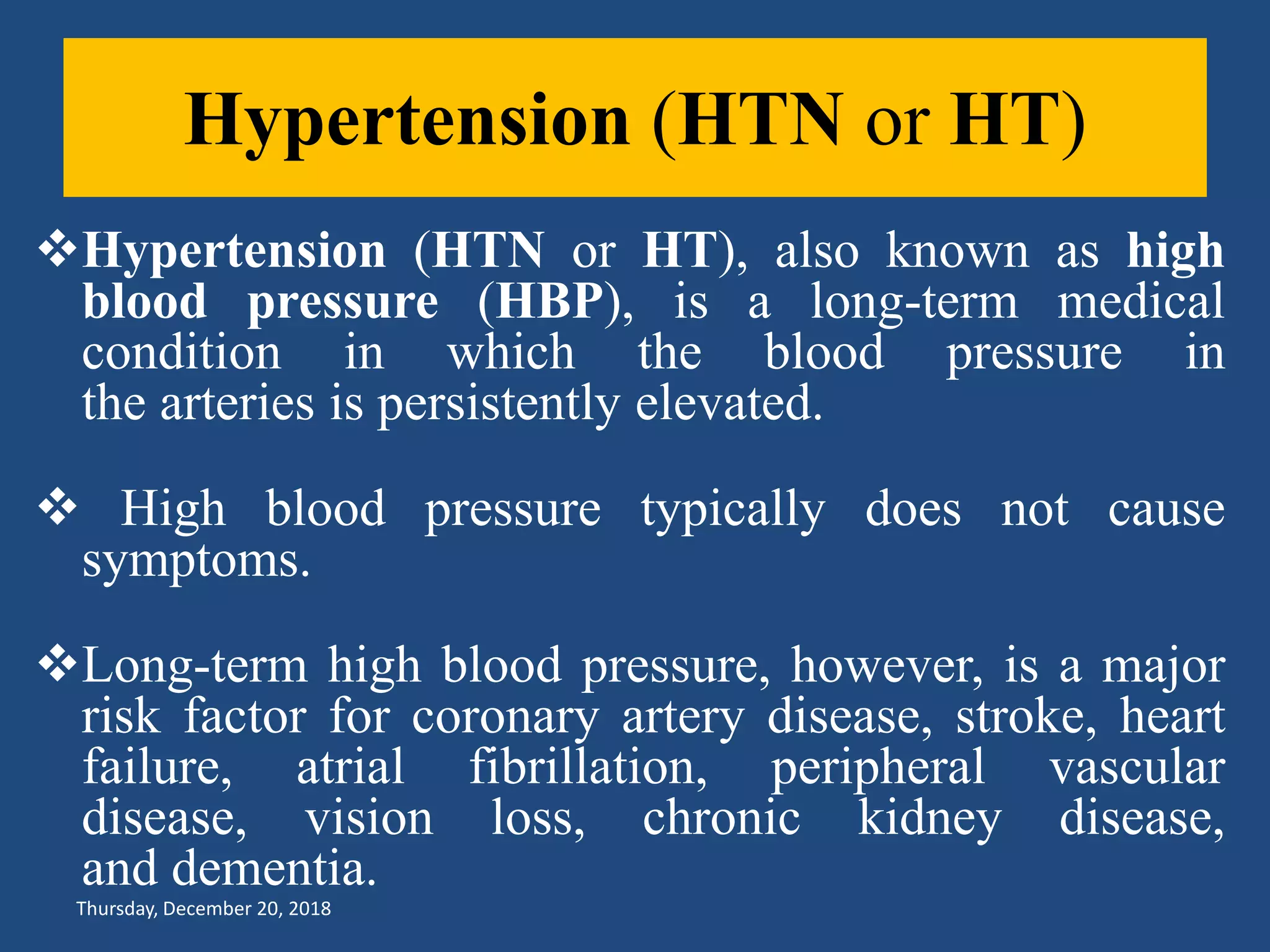 Hypertension | PPTX