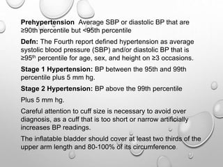 Pediatric Hypertension definition, classification, etiology, management ...