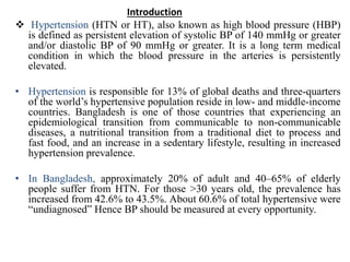 Hypertension (HTN) - High Blood Pressure | PPTX