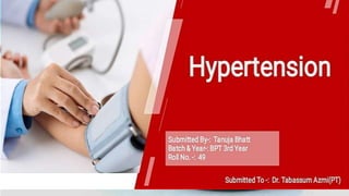 Hypertension slideshare | PPTX