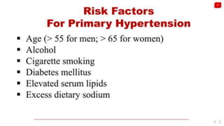 Hypertension slideshare | PPT