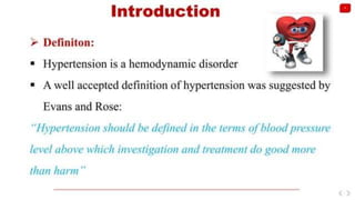 Hypertension slideshare | PPTX