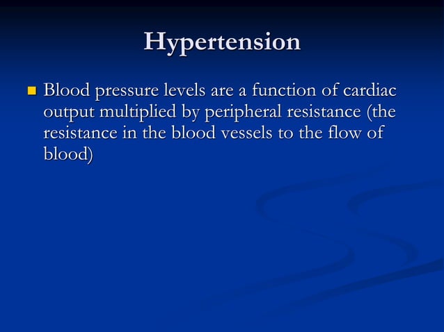 Hypertension.ppt | Heart and Cardiovascular Diseases | Diseases and ...