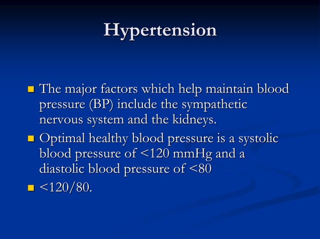 Hypertension.ppt | Heart and Cardiovascular Diseases | Diseases and ...