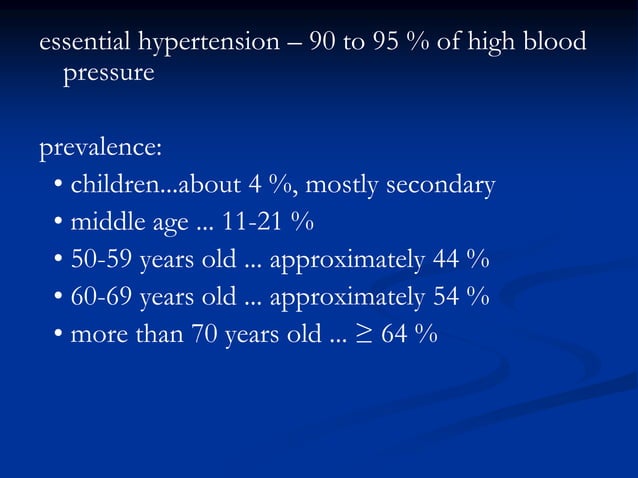 Hypertension.ppt | Heart and Cardiovascular Diseases | Diseases and ...