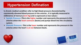 Hypertension Definition & management & types & treatment | PPT