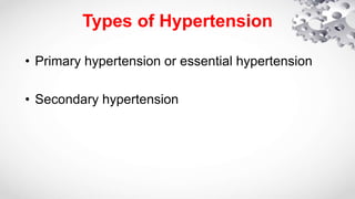 HYPERTENSION in dental management patient | PPTX