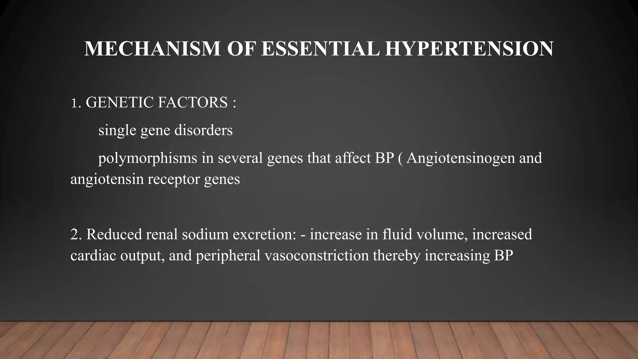 HYPERTENSION.pptx, mechanism and complications | PPTX