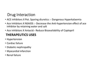 Antihypertension including classification drug and sign and symptom | PDF