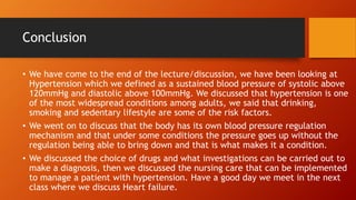 HYPERTENSION and Nursing management of a patient .ppt.pptx
