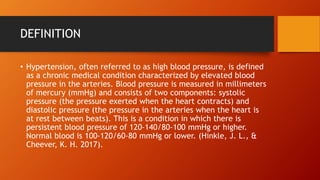 HYPERTENSION and Nursing management of a patient .ppt.pptx