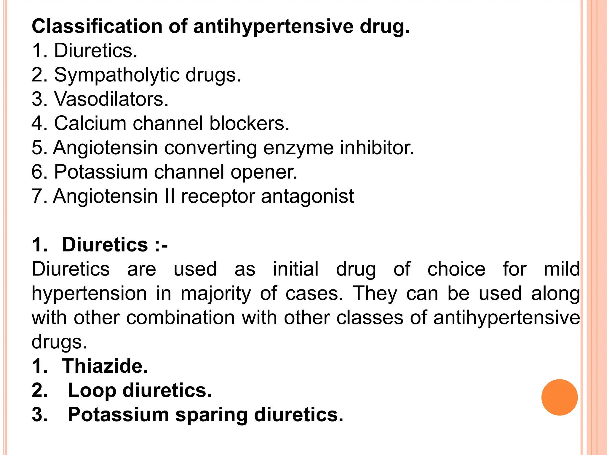 Classification of antihypertensive drugs, hypertension.pptx