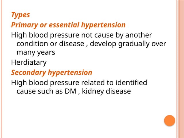 hypertension pptx educational medicine student | PPT