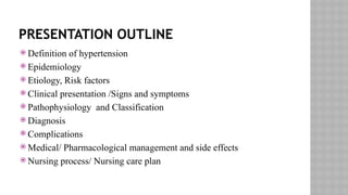 HYPERTENSION, CAUSES AND RISK FACTORS.pptx