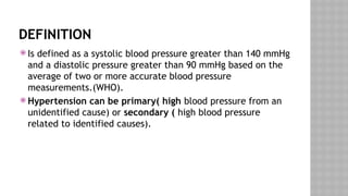 HYPERTENSION, CAUSES AND RISK FACTORS.pptx