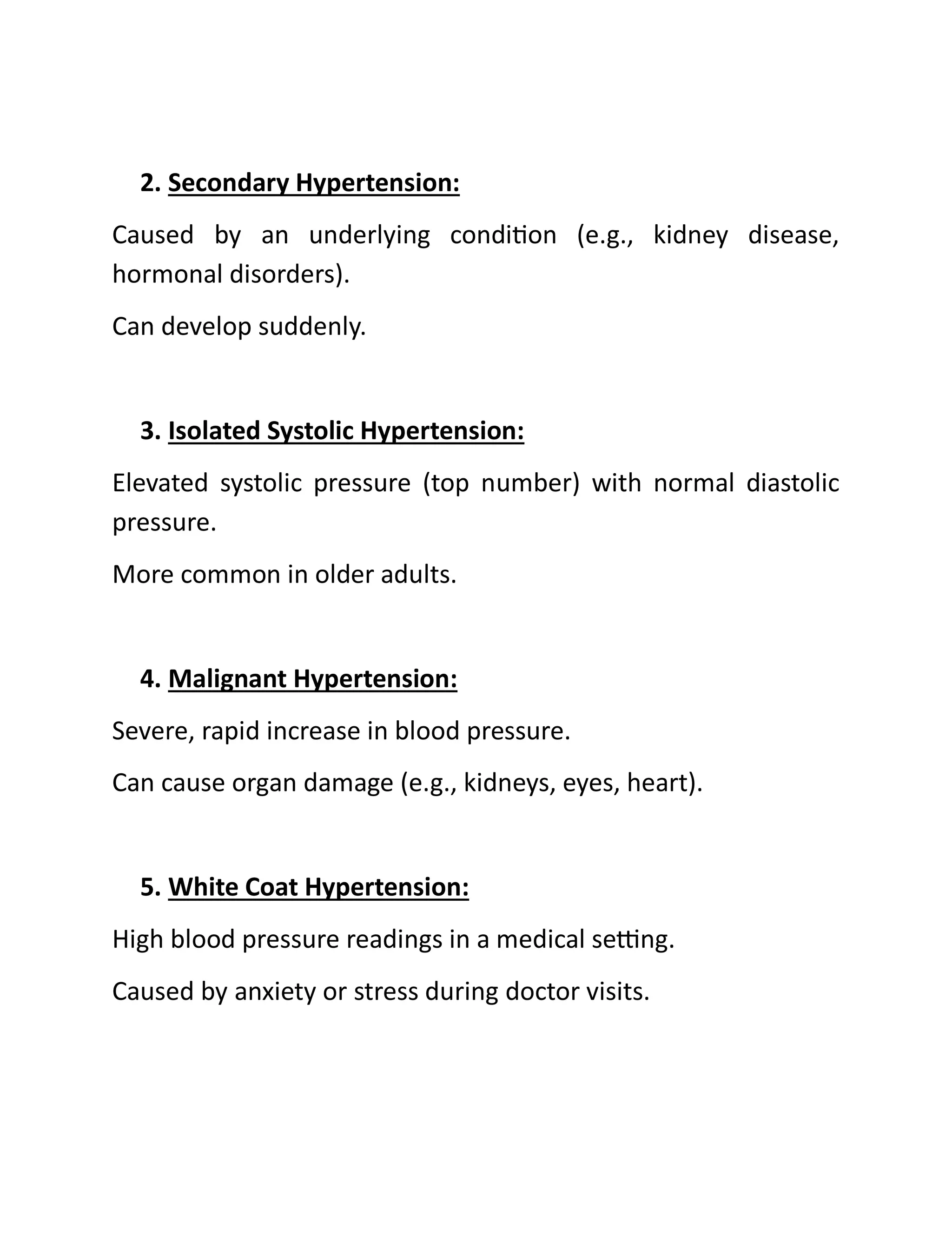 INTRODUCTION OF HYPERTENSION. DEFINATION OF HYPERTENSION | PDF