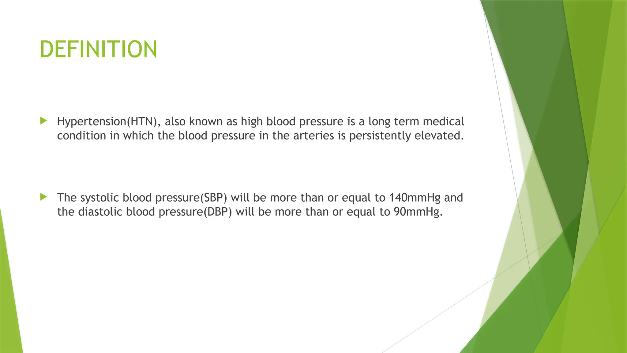 HYPERTENSION, CAUSES, SIGNS AND SYMPTOMS | PPTX