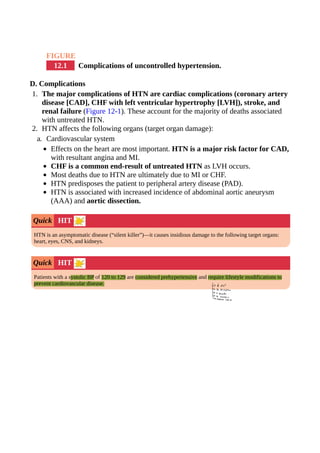 Hypertension HTN (cardiovascular system) | PDF