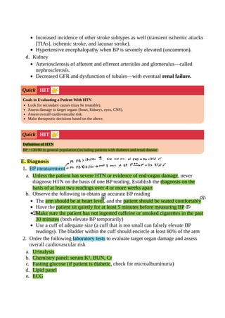 Hypertension HTN (cardiovascular system) | PDF