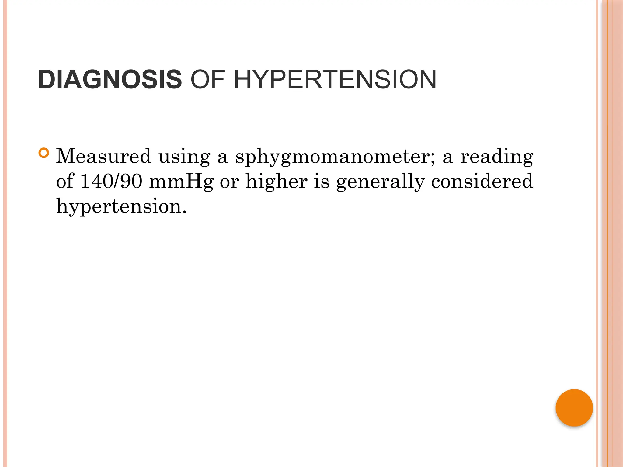 Hypertension short overview / Pharmacotherapeutics / pharmd slides | PPT