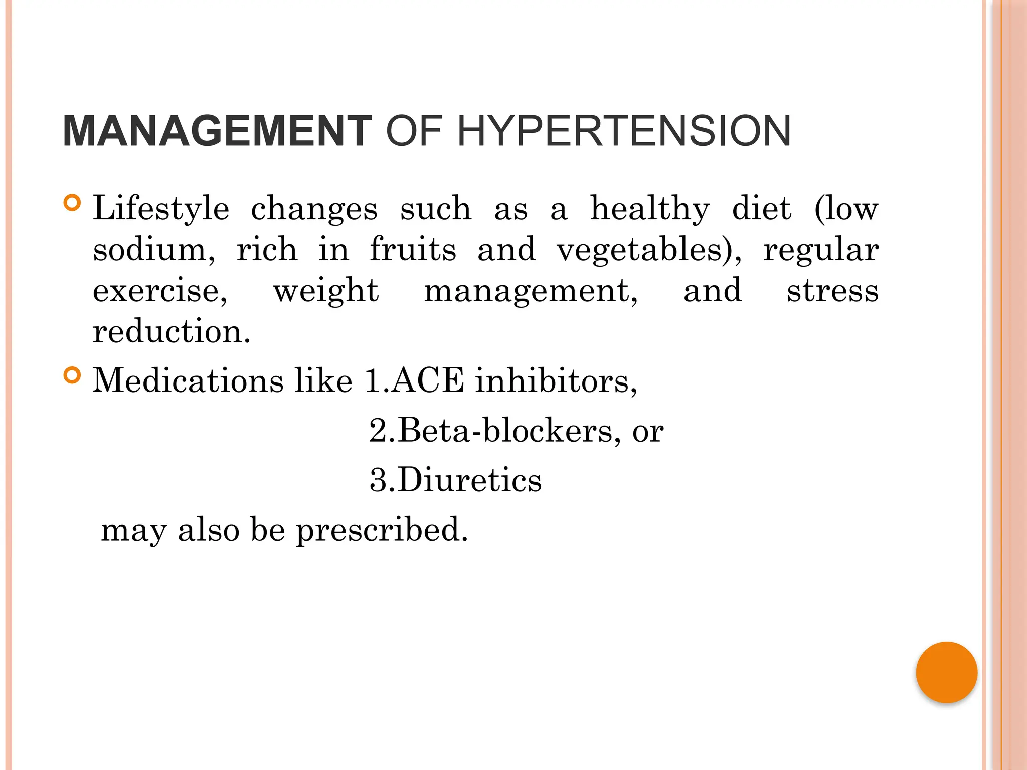 Hypertension short overview / Pharmacotherapeutics / pharmd slides | PPT