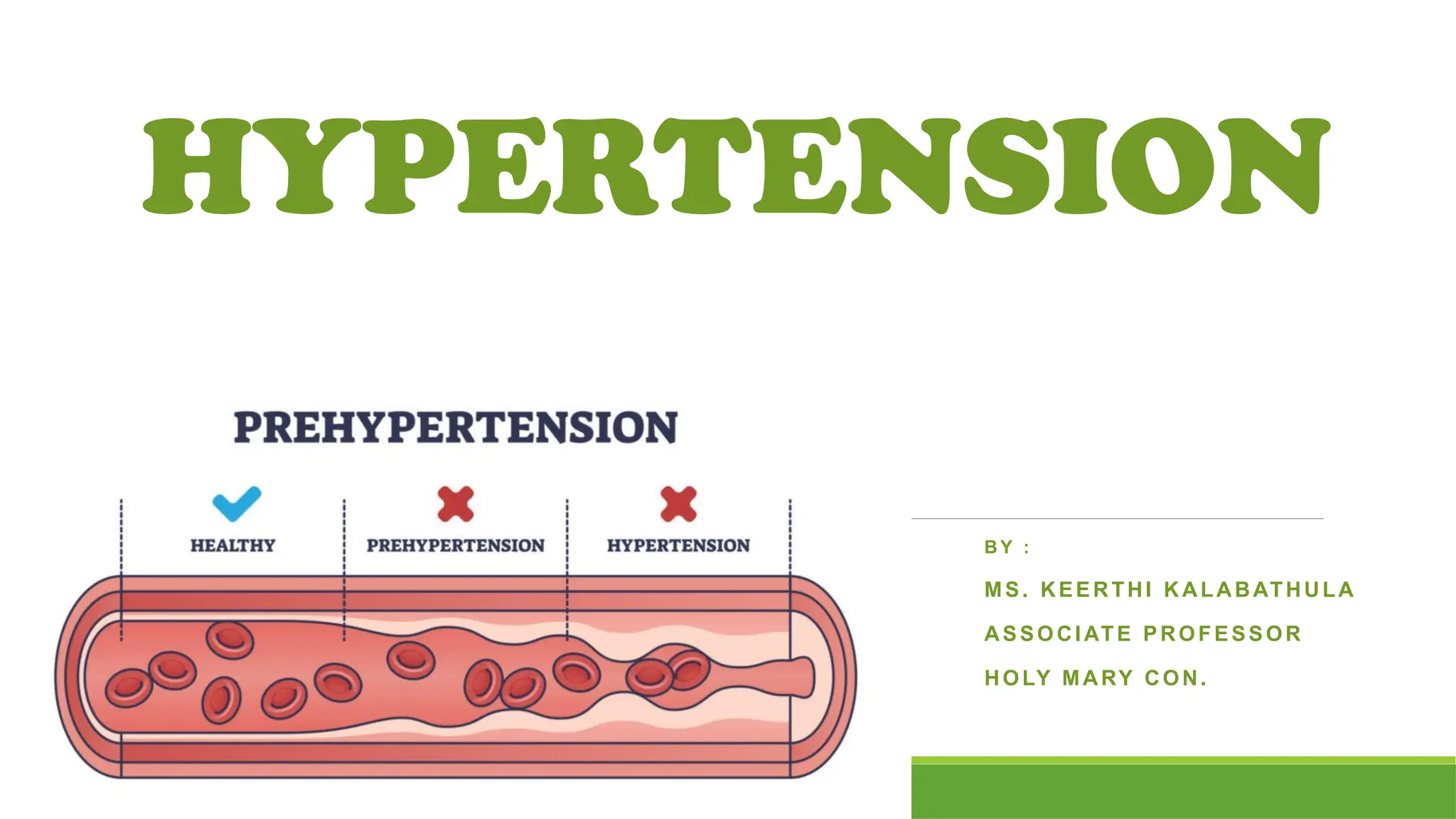 HYPERTENSION III SEMESTER ADULT HEALTH NURSING-I | PPTX