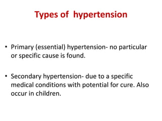 HYPERTENSION/high blood pressure- a lecture-1.pptx