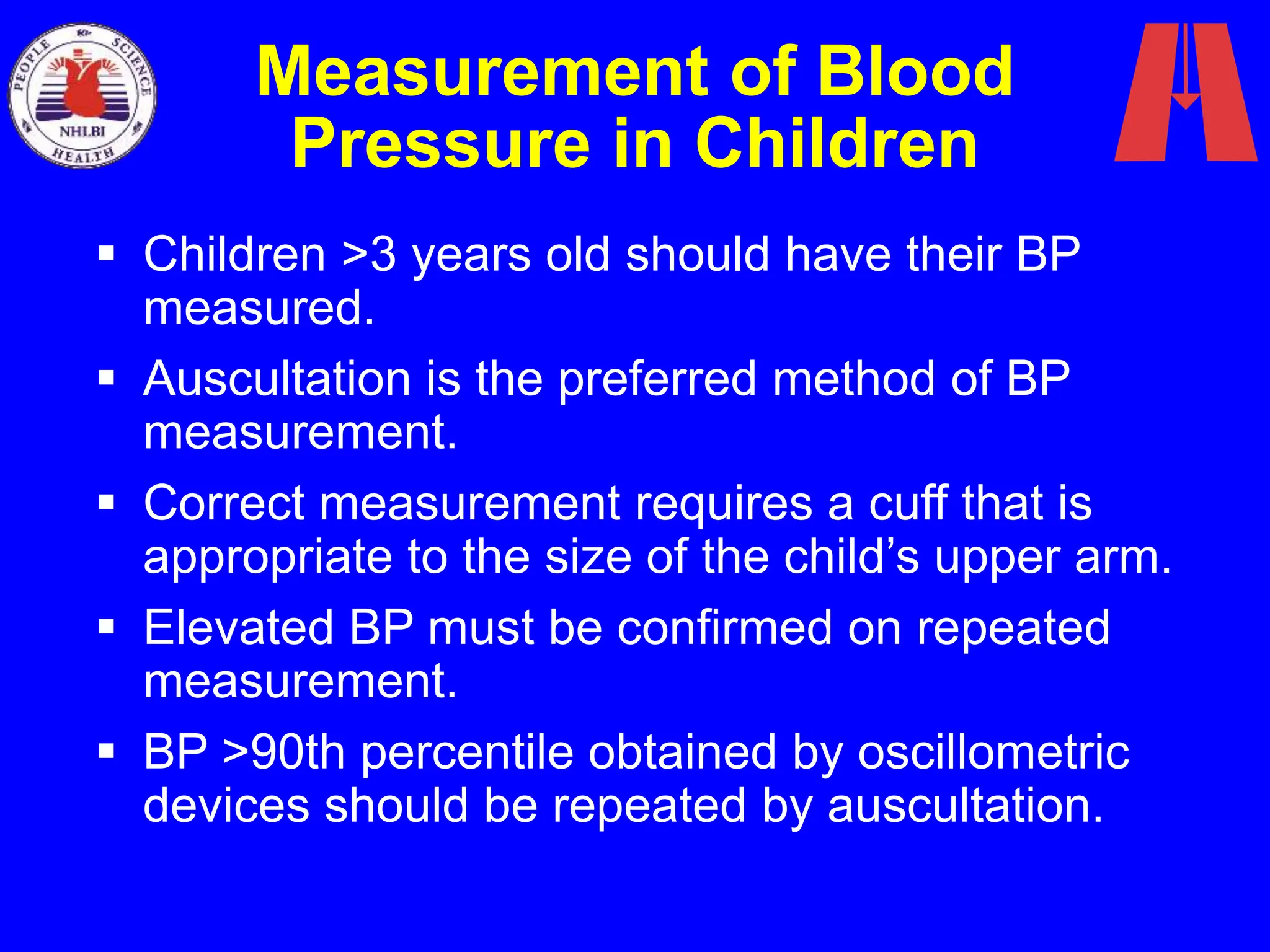 Hypertension in Children and Adolescents | PPT