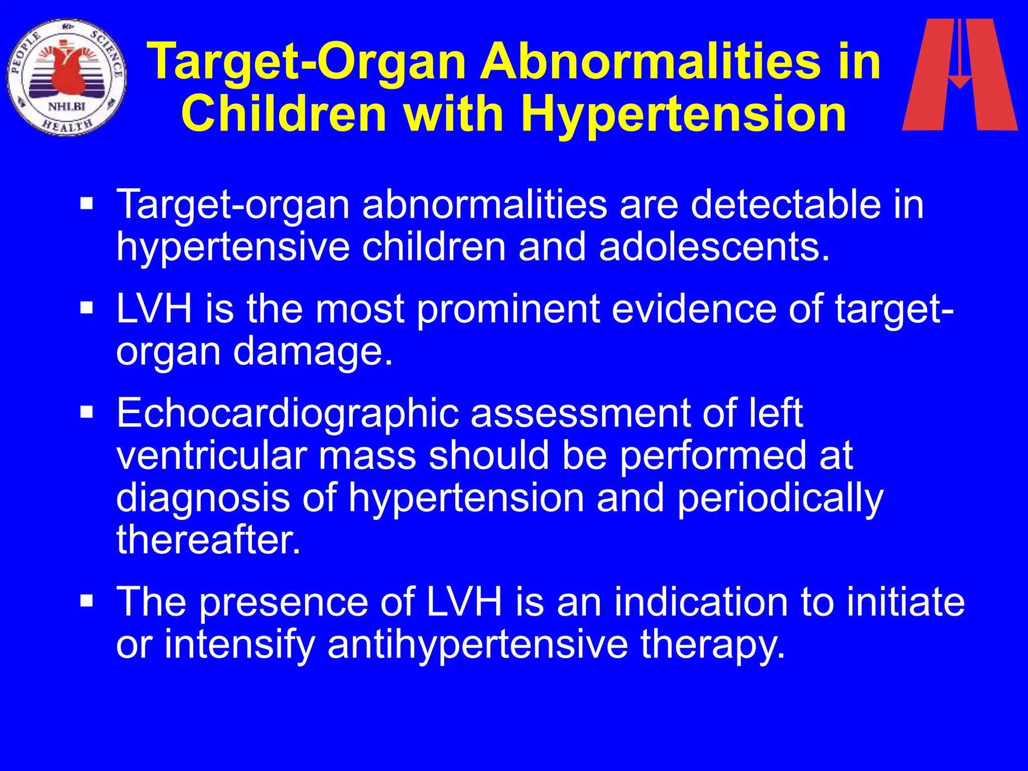 Hypertension in Children and Adolescents | PPT
