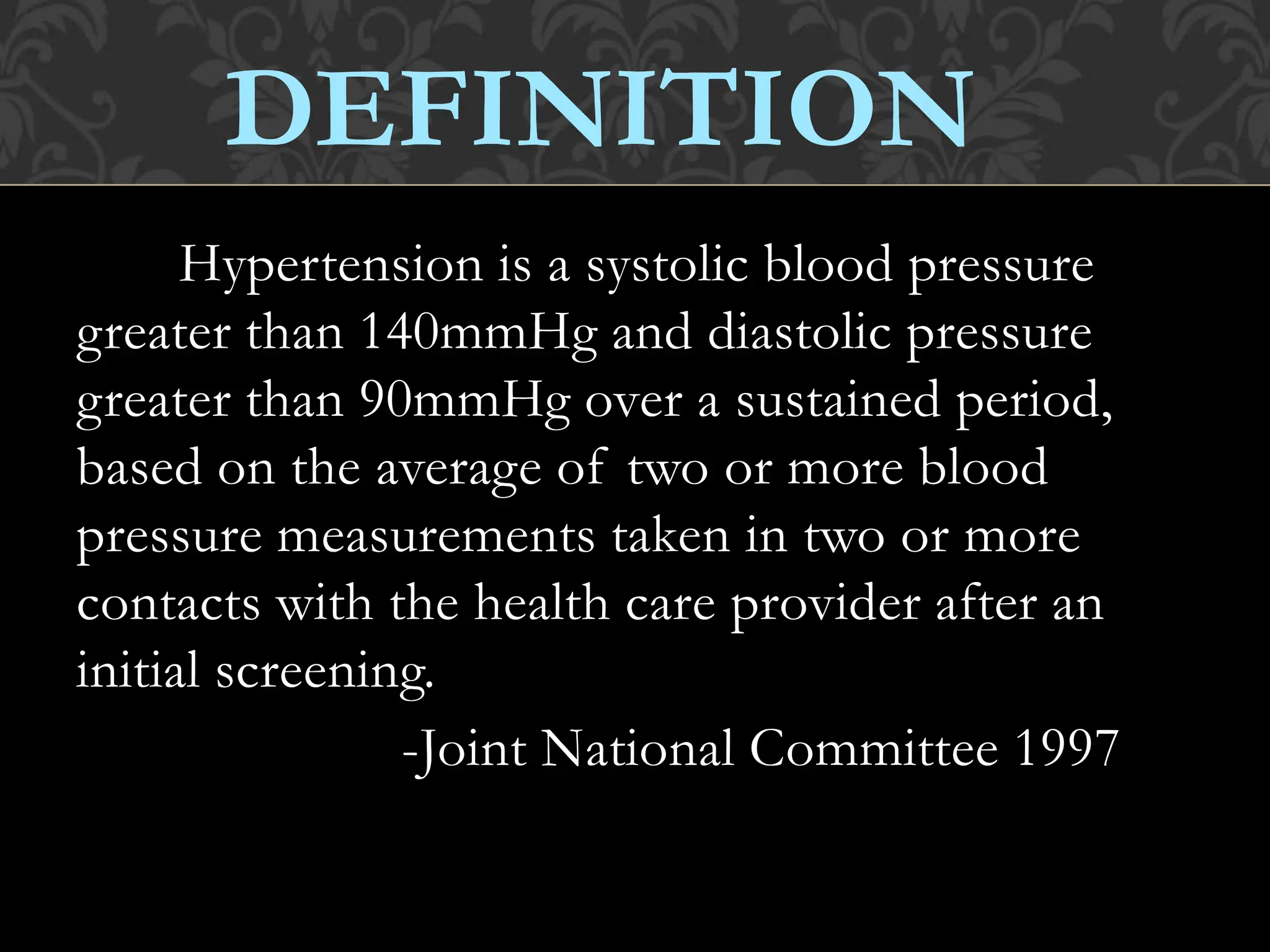 HYPERTENSION - SLIDE SHARE PRESENTATION. | PPTX